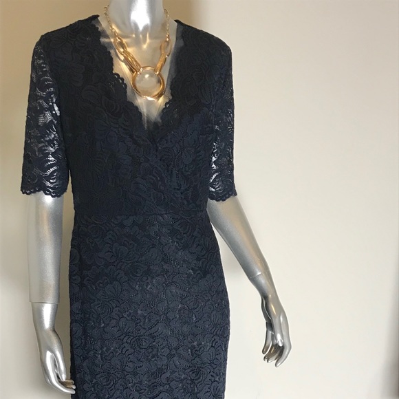 Ivanka Trump | Dresses | Nwt Ivanka Trump Navy Blue Lace Dress | Poshmark